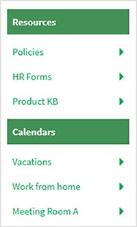 Links widget – Igloo Help Center
