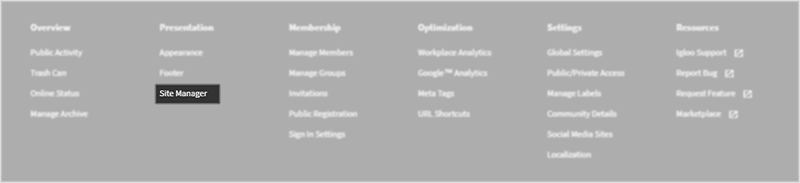 Site Manager – Igloo Help Center