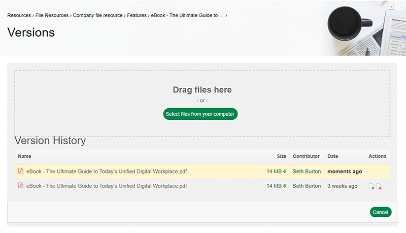 Version control – Igloo Help Center