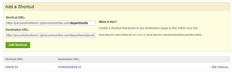 Optimization - Control Panel – Igloo Help Center