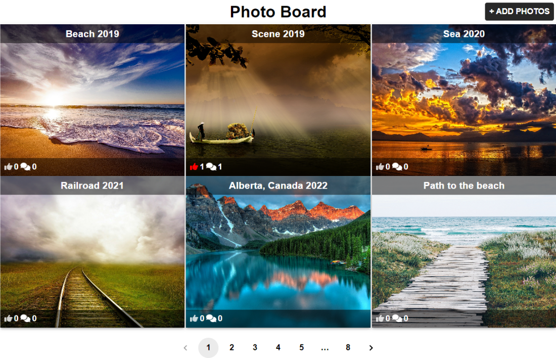 Photo Board gadget – Igloo Help Center