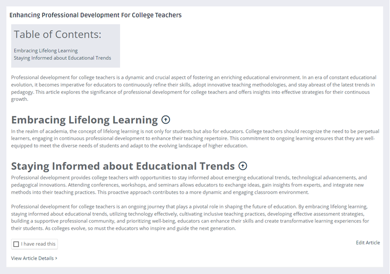 Wiki Article widget – Igloo Help Center