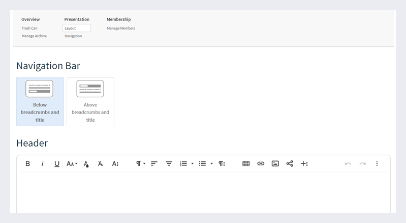 Space Administration Panel – Igloo Help Center